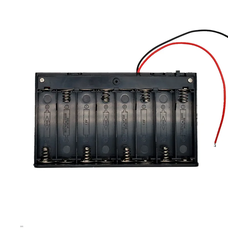8 Slot AA Battery Holder 8AA 12V Storage Box Case Battery Case On/Off ...
