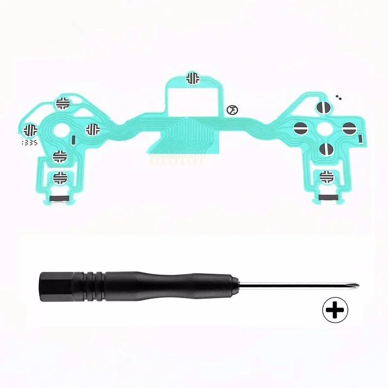 2pcs Ps4 Controller Conductive Film Button Ribbon Flex Cable For Jdm ...