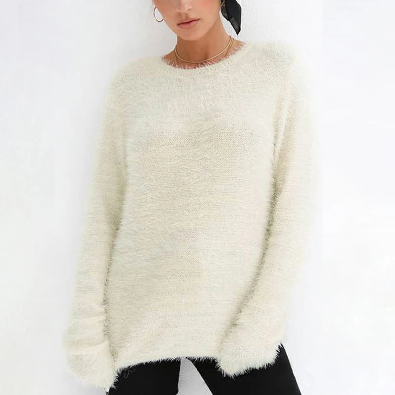 Buy Elegant Sweaters Women Autumn Winter Warm Long