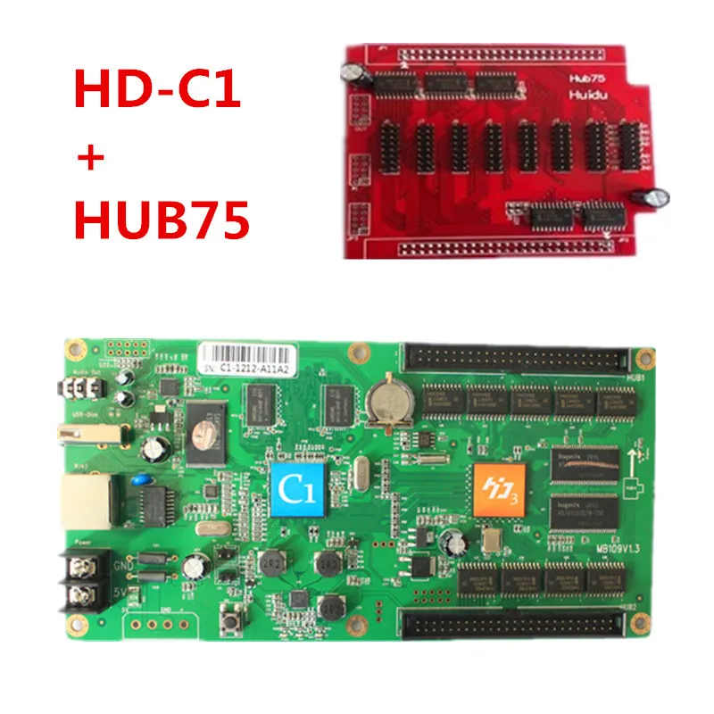 Hd-c1-con-board-hub75-rgb-exterior-interior-as-ncrono-a-todo-Color ...