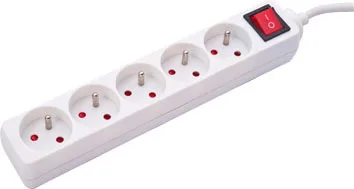 French Type Multiple Socket - Outlet With Cord Extension Set ...