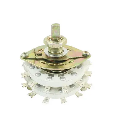 KCT4*5 4P5T 4 Pole 5 Position Dual Decks Band Channel Rotary Switch ...