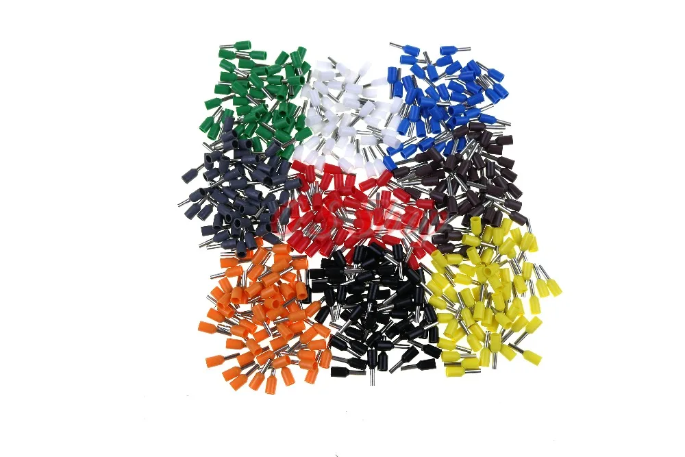 E2508 E2510 E2512 E2518 Изолированные Наконечники клеммный блок шнур ...