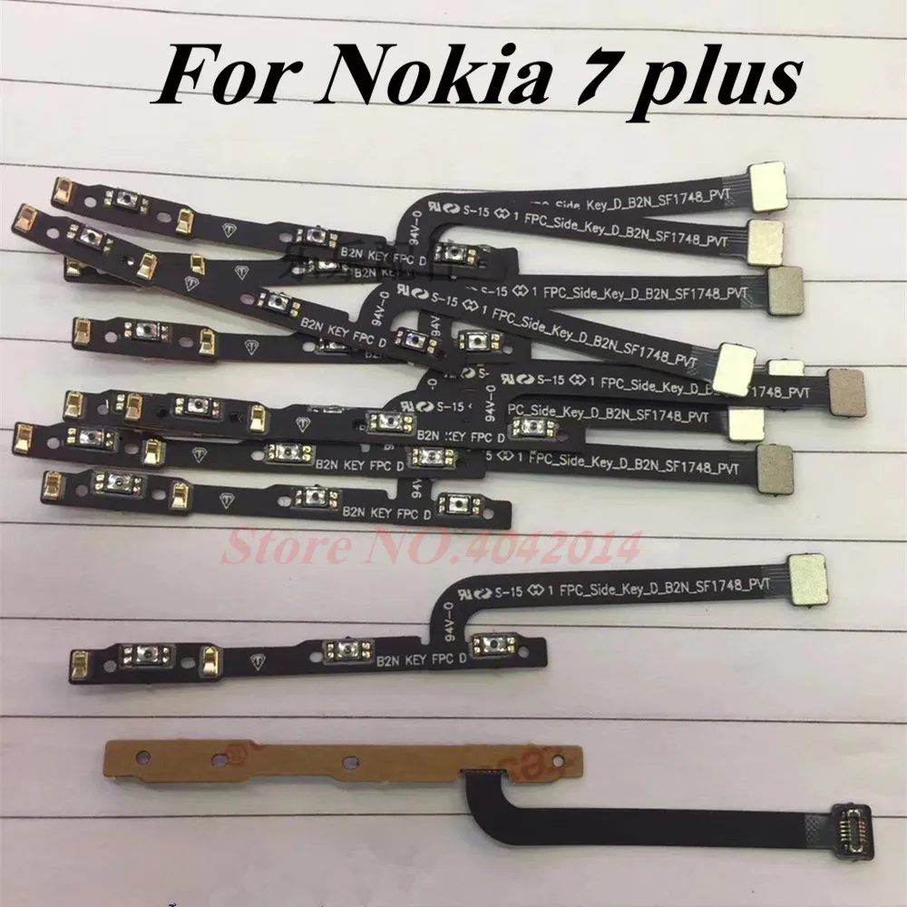 1 pcs Original Power ON OFF Volume Buttons Flex Cable For Nokia 7/7 ...