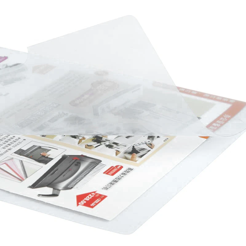 10 Plastic Clear File Pocket Folder for A4 Paper Report Cover ...