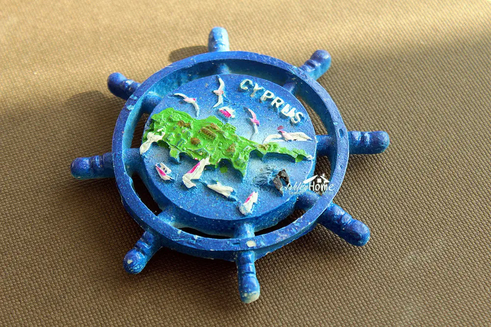 Cyprus Tourist Travel Souvenir Hand Painted 3D Resin Fridge Magnet ...