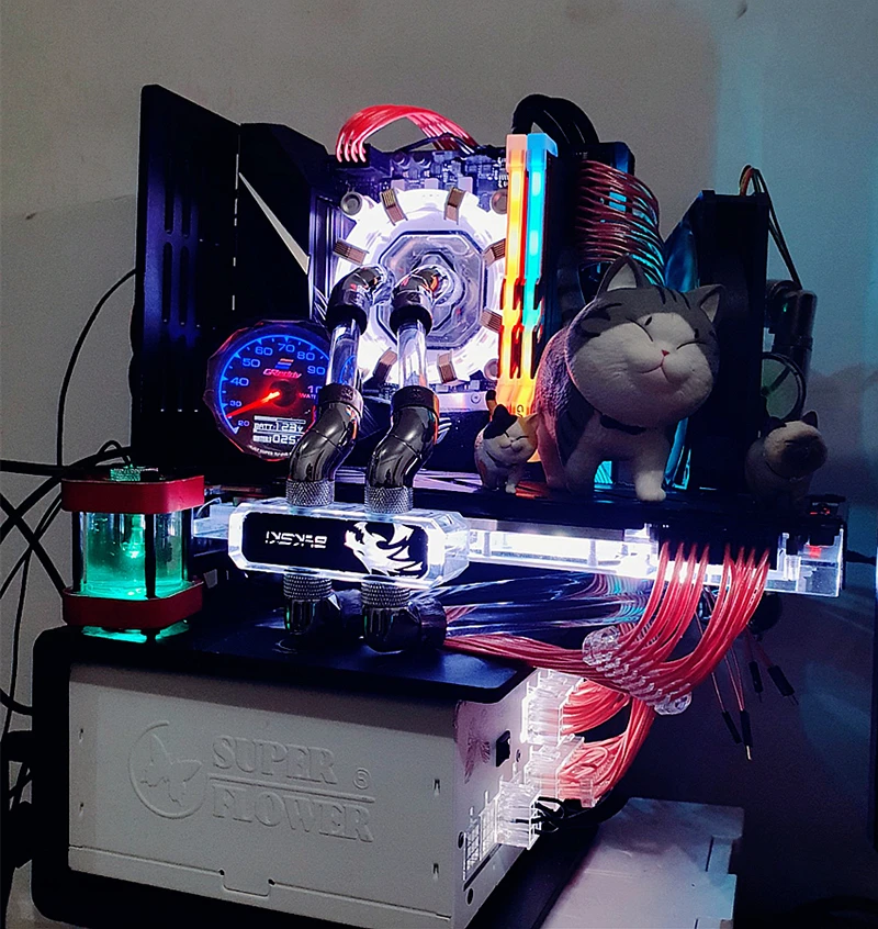 Water-cooled Chassis All-aluminum Open Vertical Mini Itx Motherboard ...