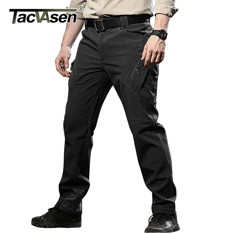 TACVASEN IX9 Мужская зимняя тактическая одежда повседневные брюки-карго военные тепловые ...