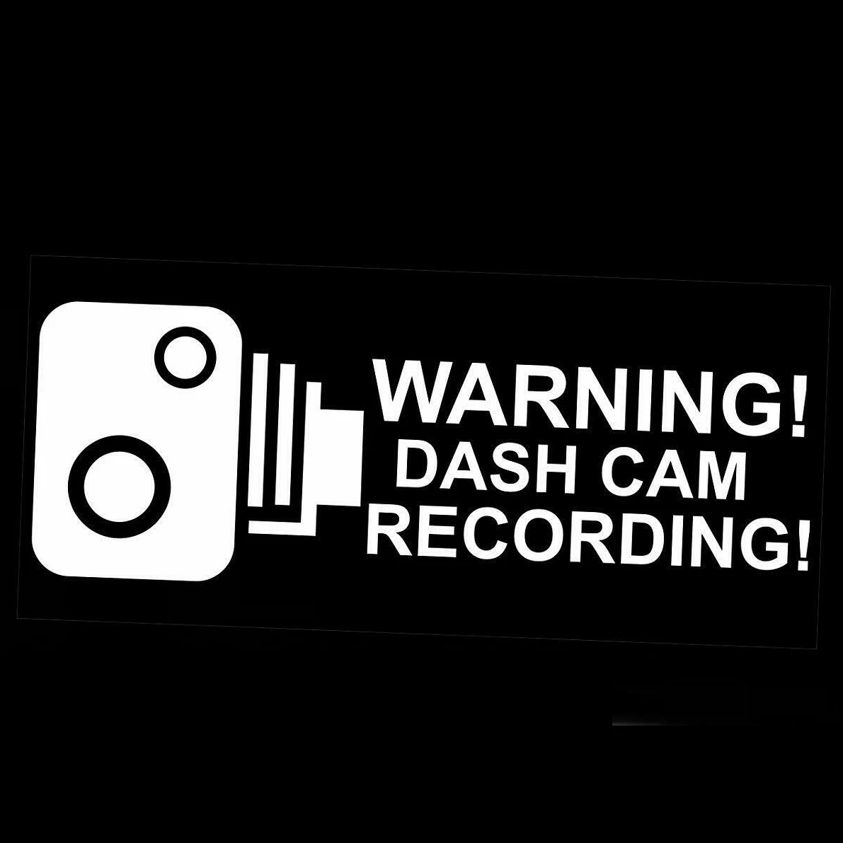 Dash Cam Warning Stickers