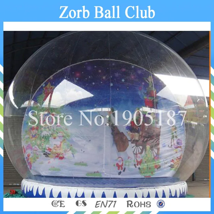 Free Shipping Diameter 4m Chiristmas Inflatable Snow Ball,snow Globe ...