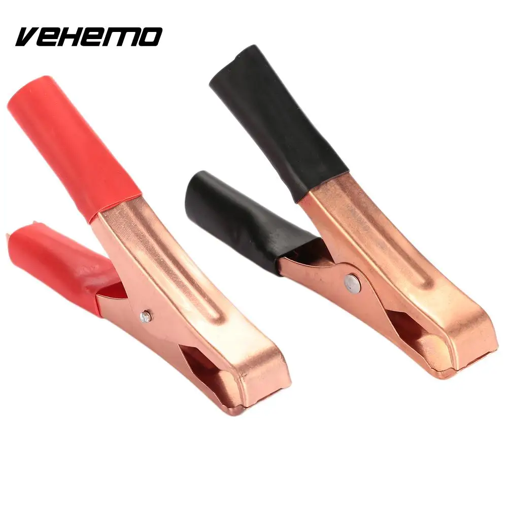 Vehemo 2Pcs Alligator Clip Battery Terminal End Car Battery Clip Car ...