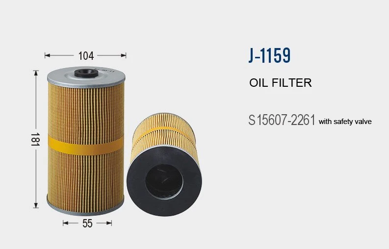 OIL FUEL FILTER ELEMENT for ISUZU HINO Truck 15607 2260 15607 2261 5 ...
