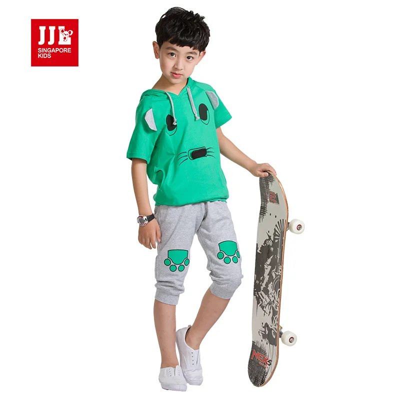 boys tracksuit fashion boys clothing set summer 2016 kids clothes ...