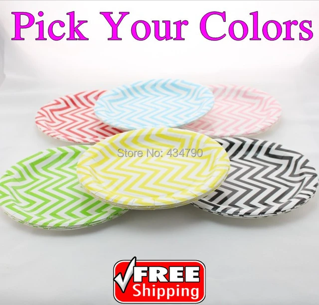 Chevron Dessert Plates