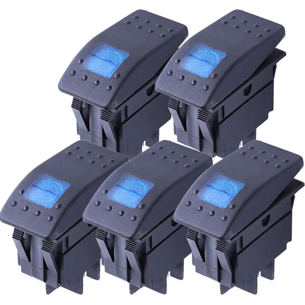 EE support 5 Pcs Colors LED Light Switch Waterproof Universal Car ...