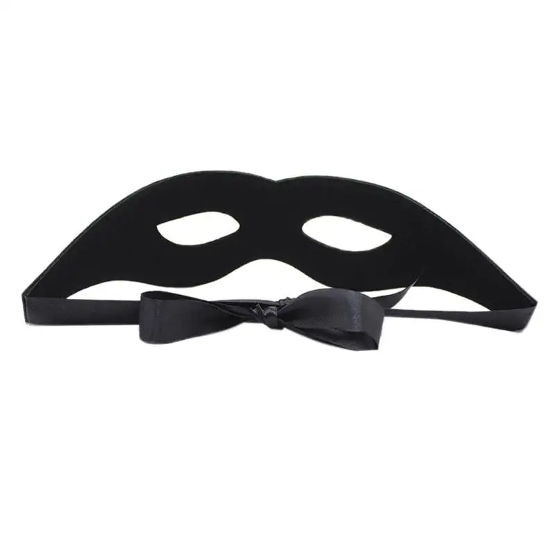 Women PU Face Sexy Goggles Ribbon Eye Mask Black Blindfold Mask Party ...