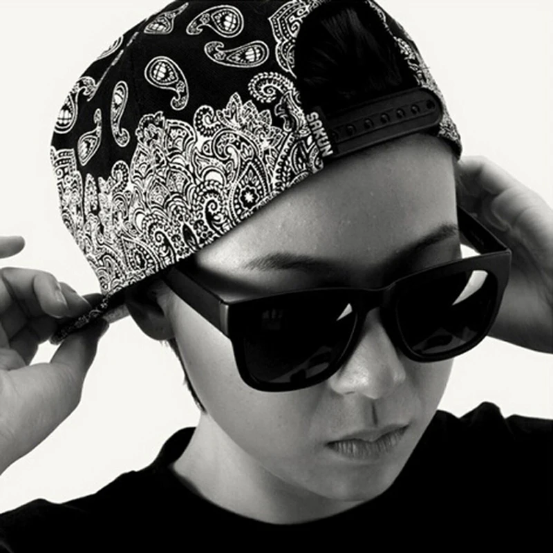 1pc Hip Hop Baseball Cap Snapback Unisex Hats Print Cap Fitted Snap ...