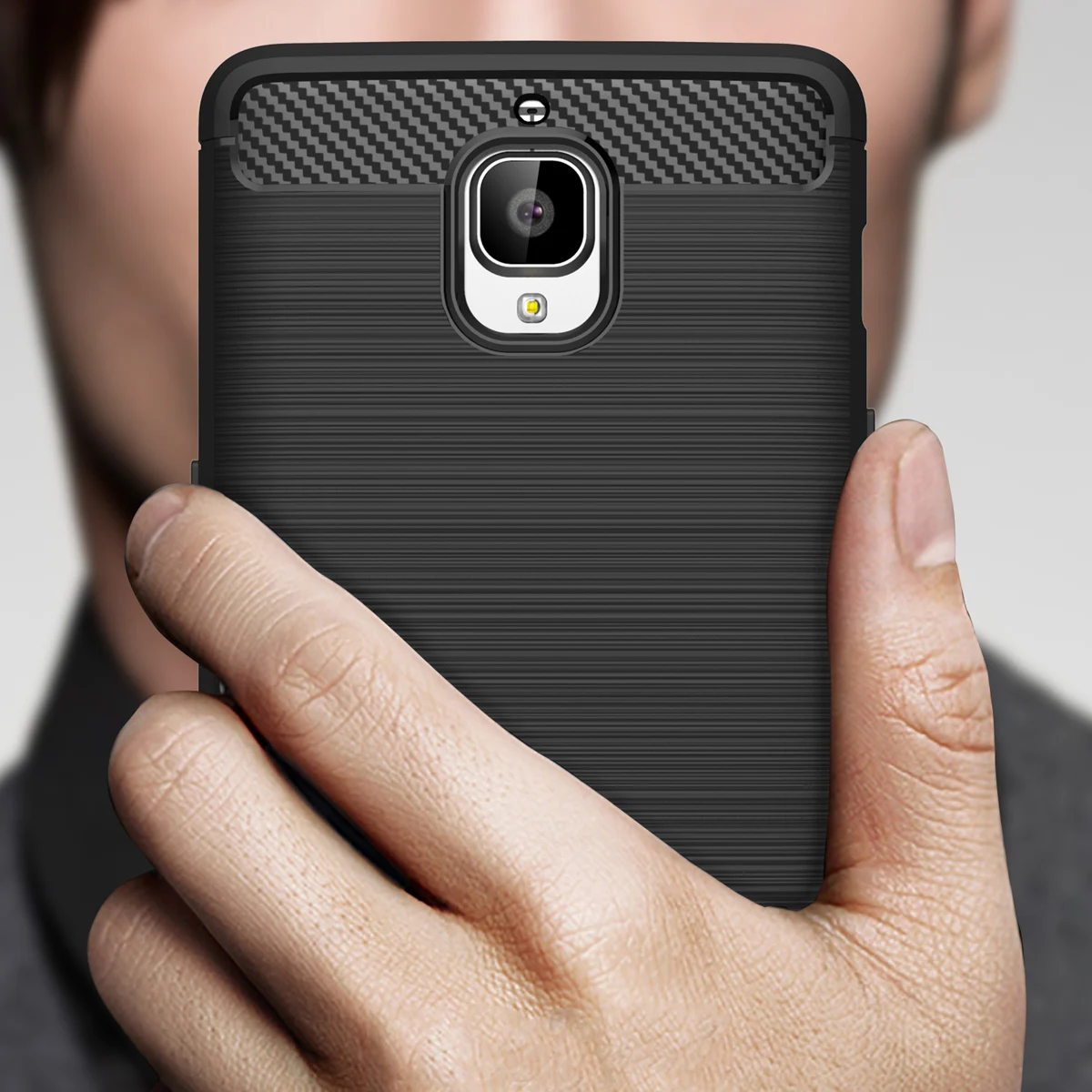 Fashion carbon fiber brushed TPU case for Oneplus 3 A3000 3t shockproof ...