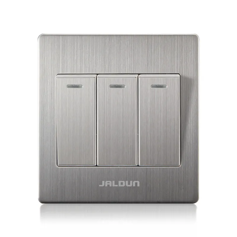 Gebürstet stil und 304 edelstahl 3 Gang 1 Way/2 Way UK Standard taster ...