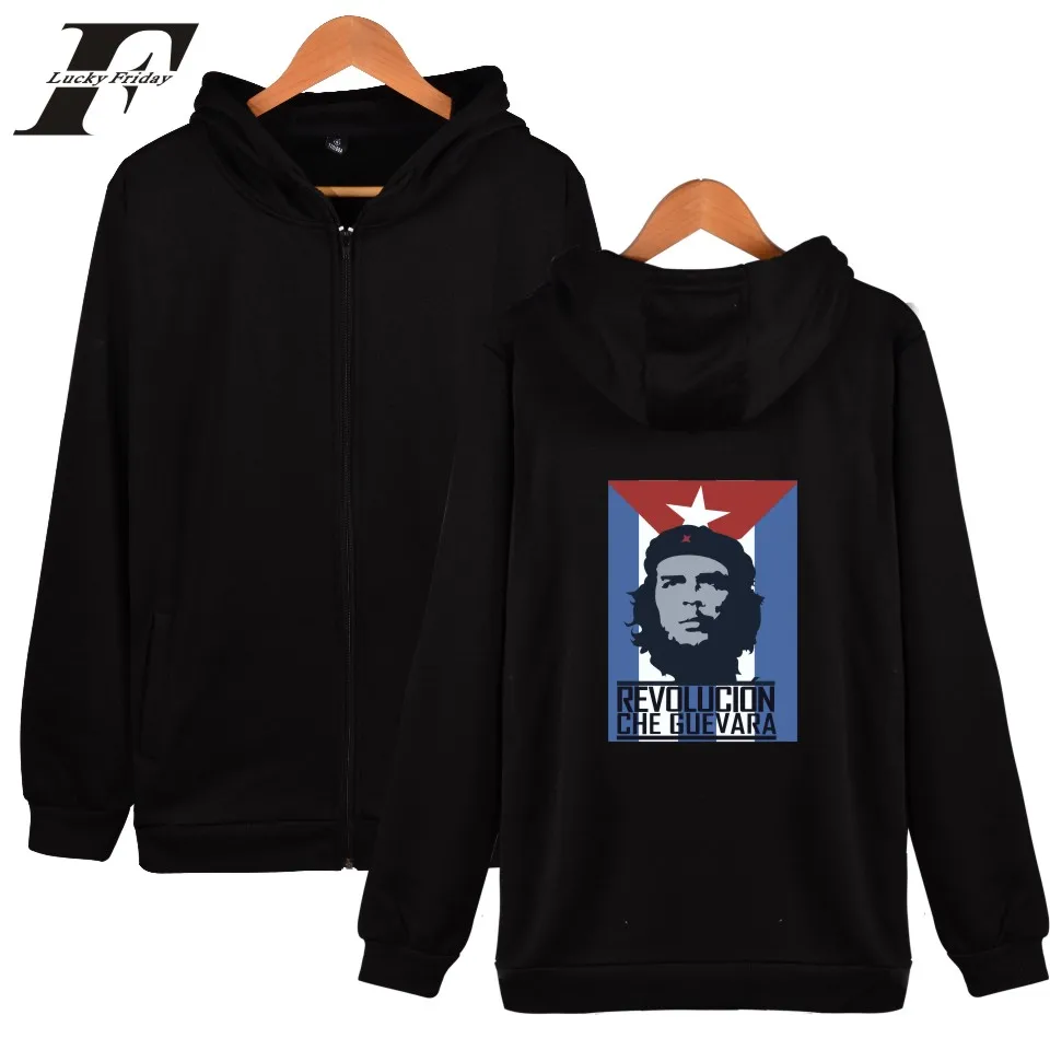 Che Guevara men women harajuku Hoodie Sweatshirts zipper hoodies jacket ...