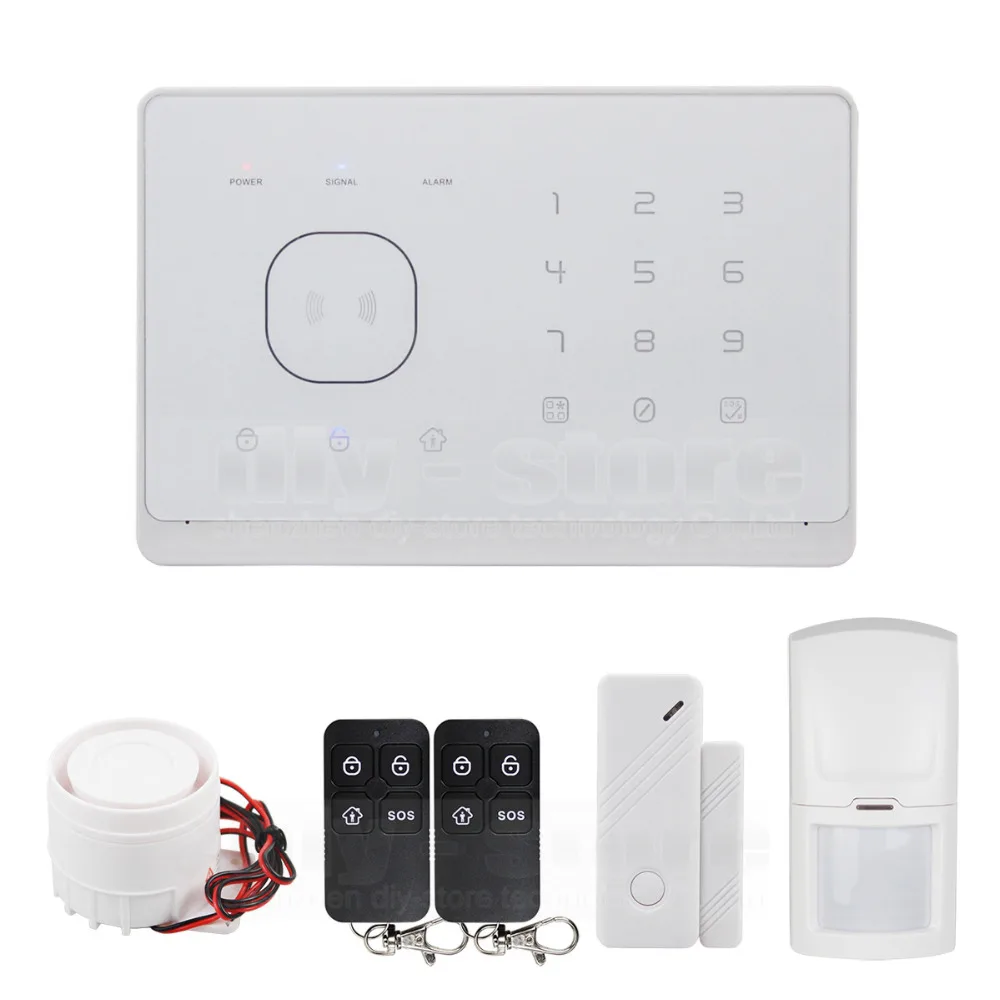 DIYSECUR GSM RFID Alarm System with Touch Screen and SMS/RIFD APP ...