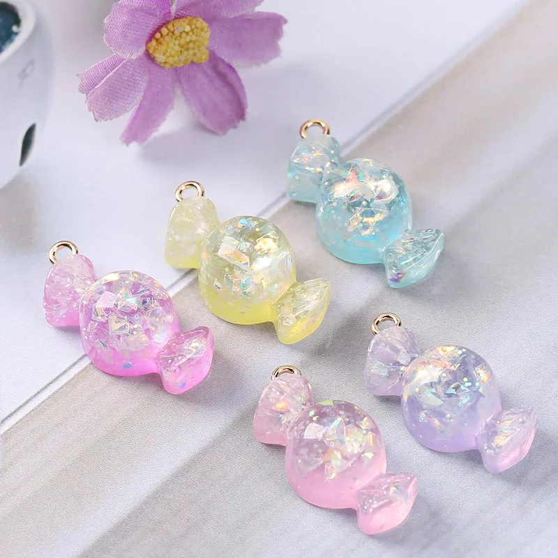 Resin Crafts Necklace Pendant | Resin Candy Charms Pendants | Candy ...