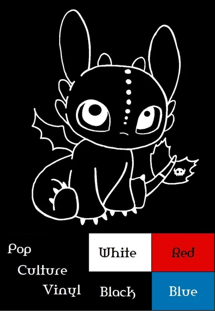 Chibi Toothless Coloring Pages
