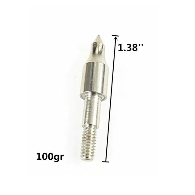 30 PCS Archery Steel 100 Grains Field Points Arrow Tip Practice Field ...