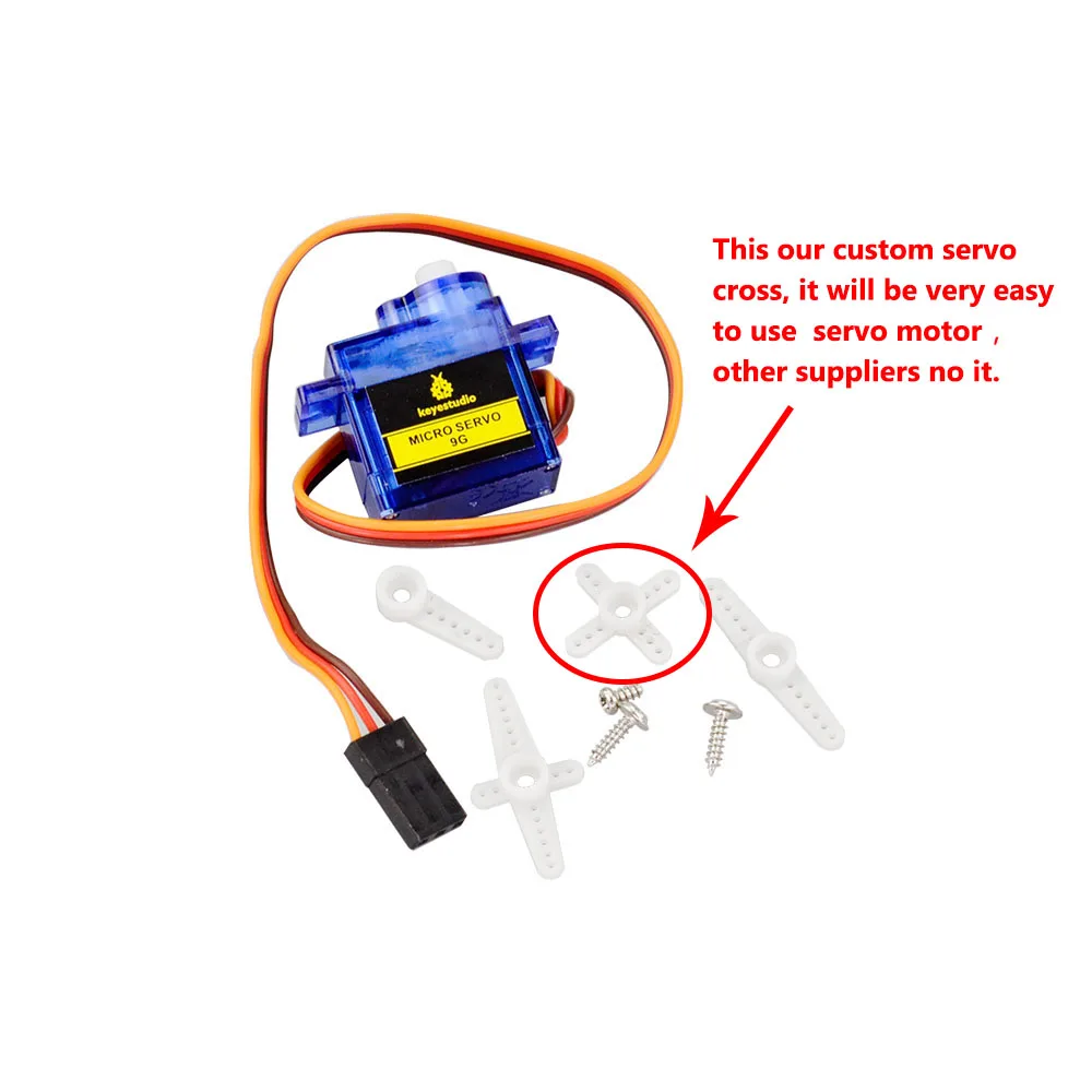 3 PCS keyestudio MINI SG90 9G 90 degrees Servo Motor Blue with PH2.54 ...