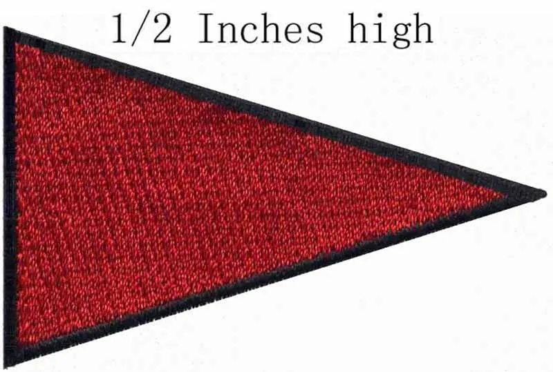ICS Kilo Flag embroidery patch 0.5" high shipping /all red/ compare ...