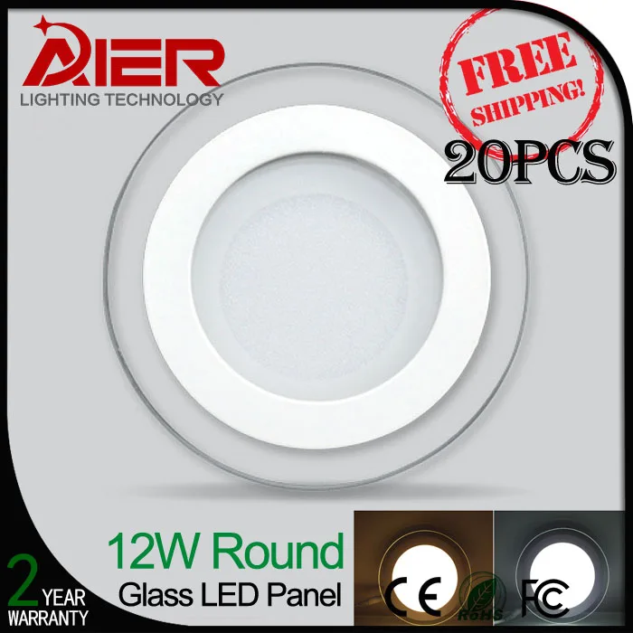 2015 nueva cristal mini panel led iluminación 12 W AC85 265V para la ...