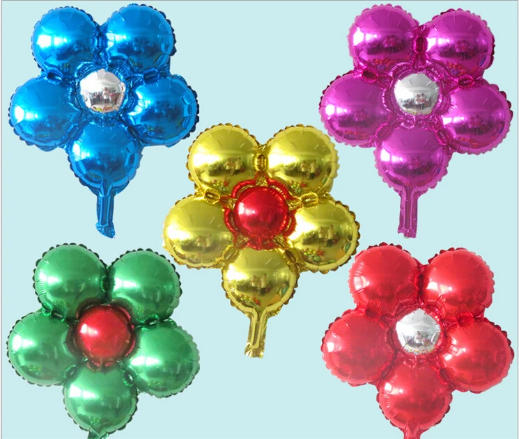 2pcs flower Foil balloons wedding birthday party decoration balloon ...