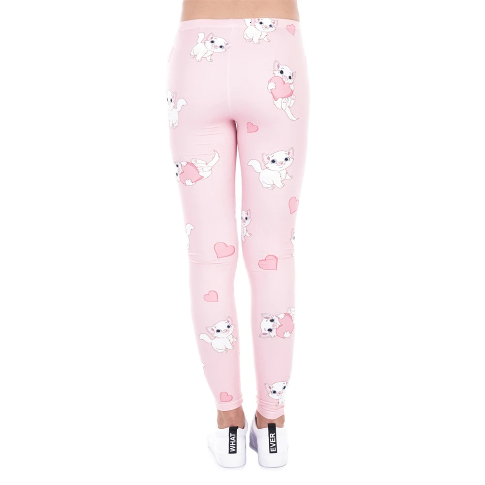 Women Legins Mandala Ombre Blue Printing Legging Fashion Casual High