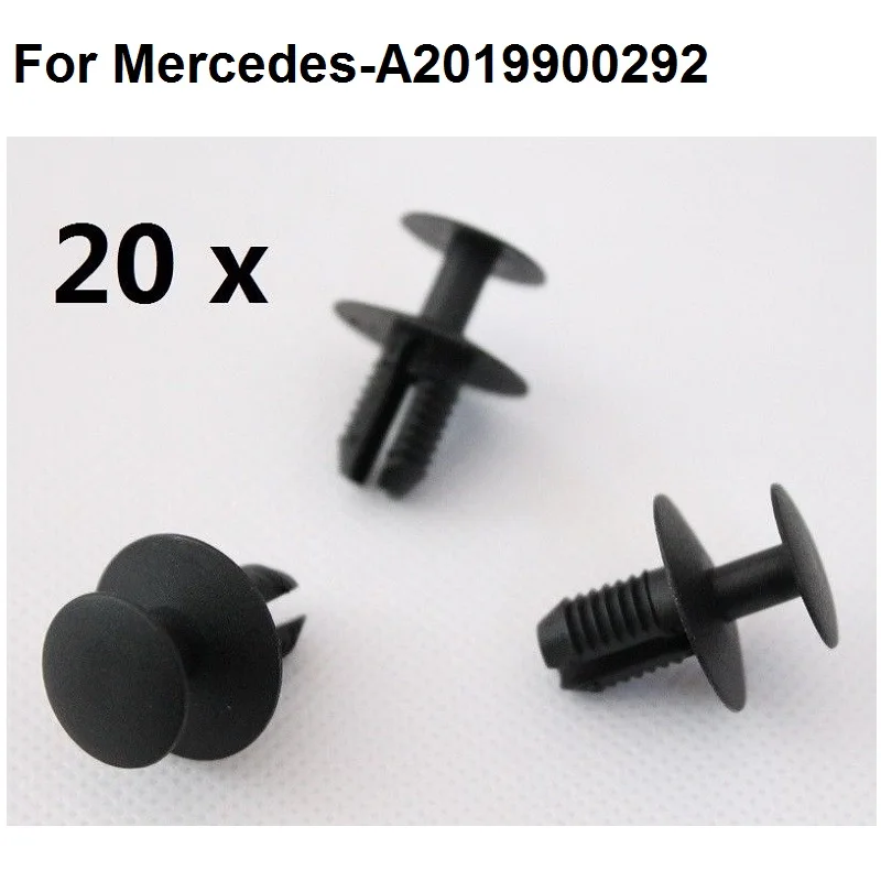 20x-8mm-For-Mercedes-Plastic-Rivets-Bumper-Clips-Panels-Side-Skirts ...