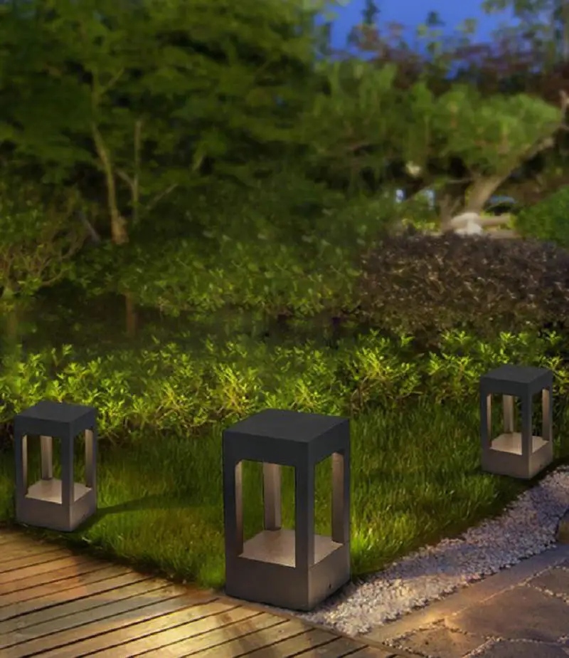 15W COB LED Lawn Lamp Courtyard Pathway Villa Waterproof IP65 Landscape ...