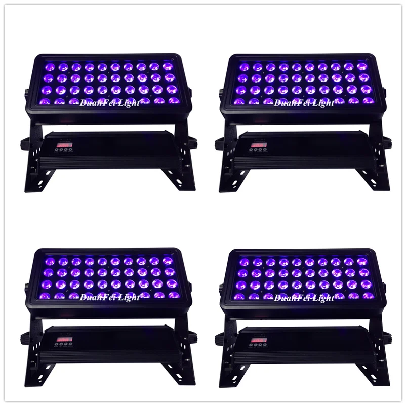 8pcs dmx controller led wall washer 40x18w 6in1 rgbwa uv outdoor ...