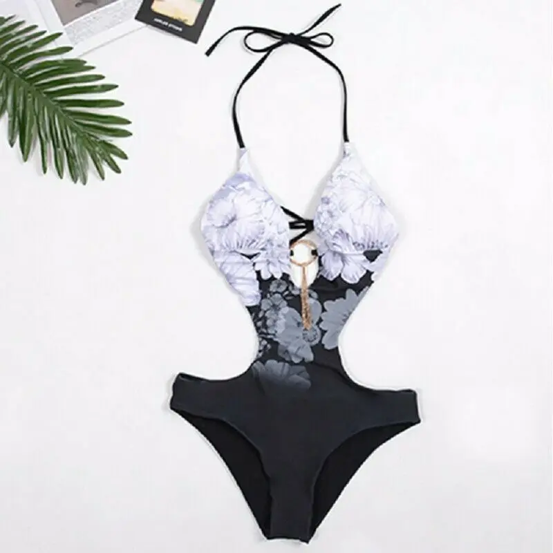 Hot Brand New Sexy Women Floral Swimwear Monokini One Piece Bikini