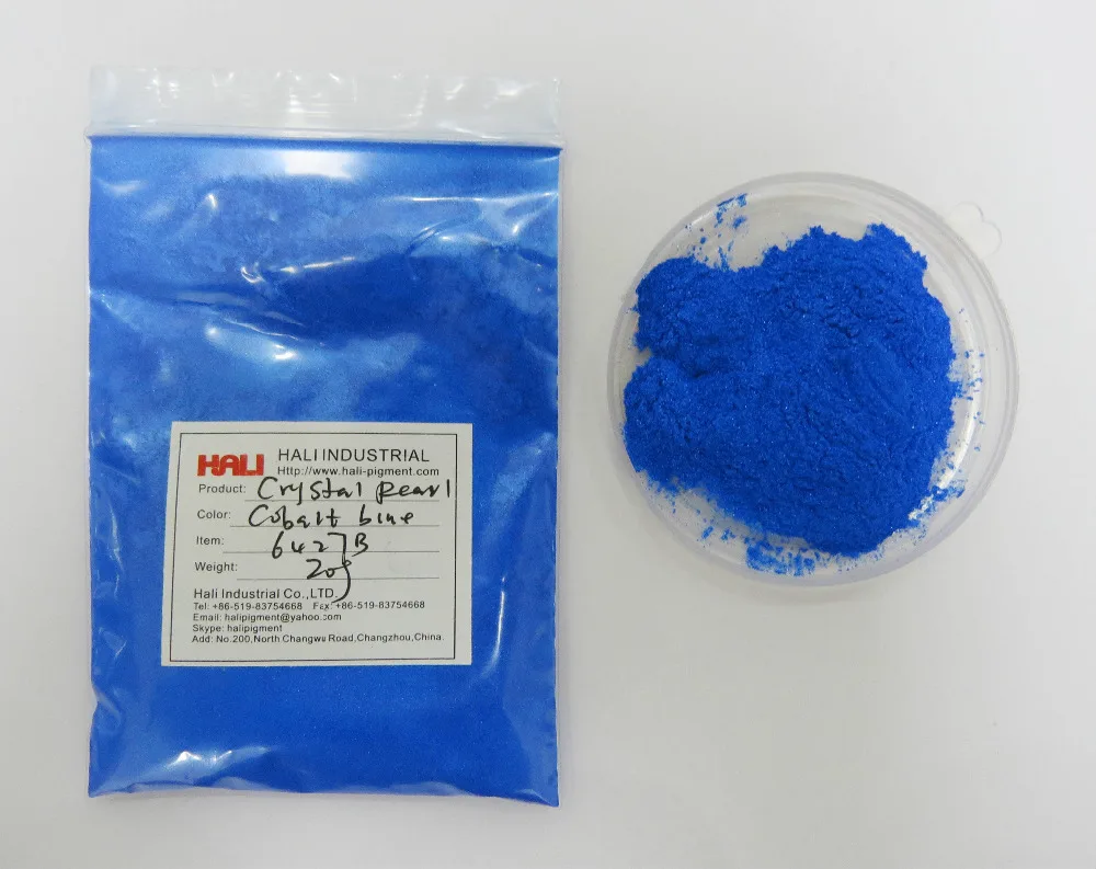 crystal pearl pigment,pearlescent powder,mica powder,color:cobalt blue ...