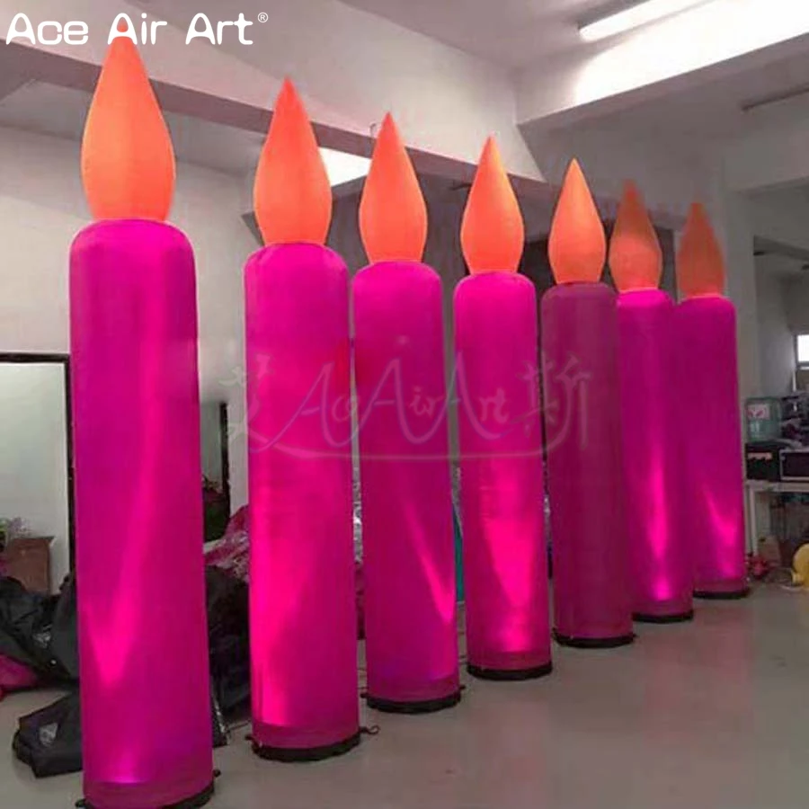 Inflatable-Candle-Lighting-Decoration-Red-Illuminating-Inflatable ...