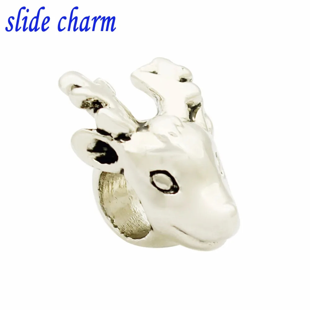 Slide Charm Free Shipping Children's Birthday Gift Christmas Deer Charm ...