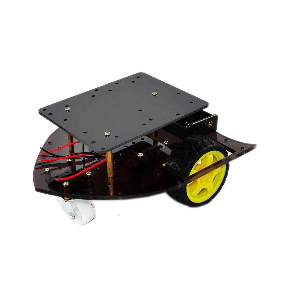 Chassis Para Carro Arduino, Chassi Robô Acrílico Inteligente 2wd ...