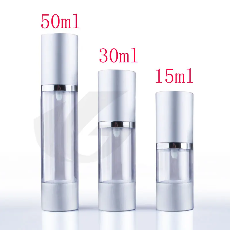 15ml X 20 empty sample airless pump cosmetic aluminum container 15g ...