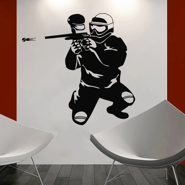 Paintball Wall Cool Bedroom Designs