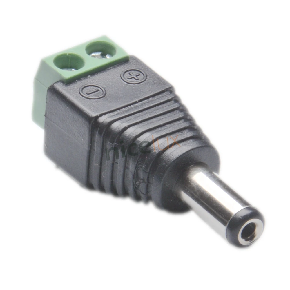 מחברים - Female Male DC Power Jack Connector Crimp Terminal Block Plug ...