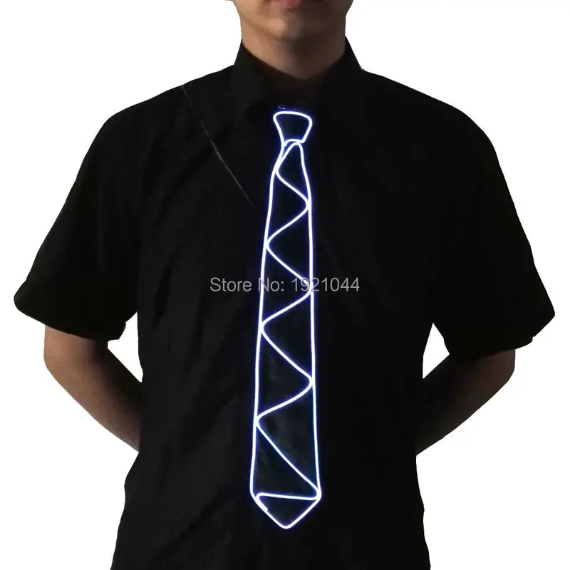 New Designer Glowing Flashing Necktie 10 Colors Choice Cool funny LED ...