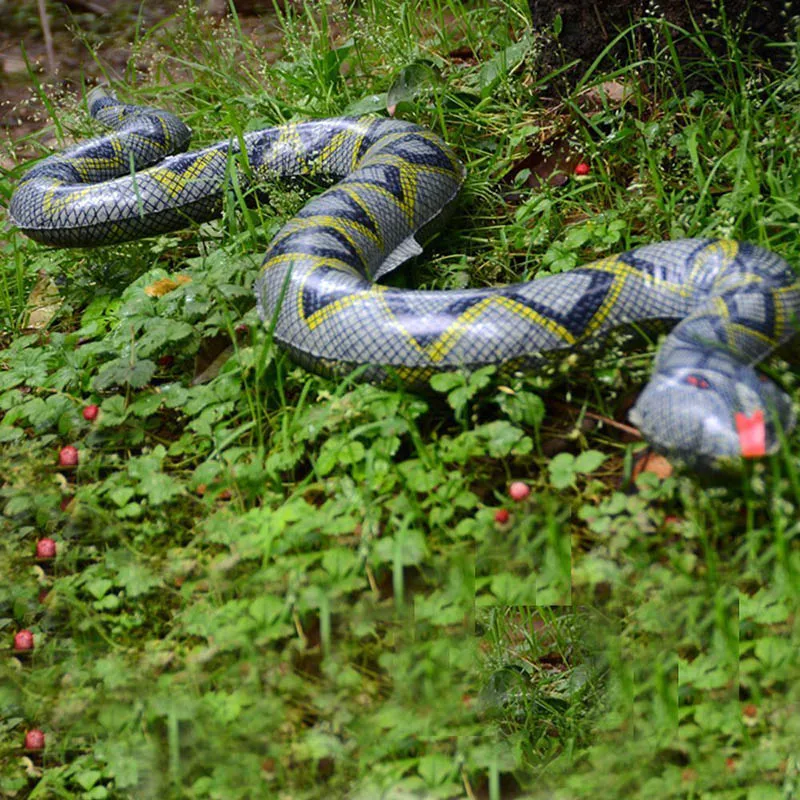 1.2M Inflatable Snake Toy Halloween Decoration Prop Party Accessories ...