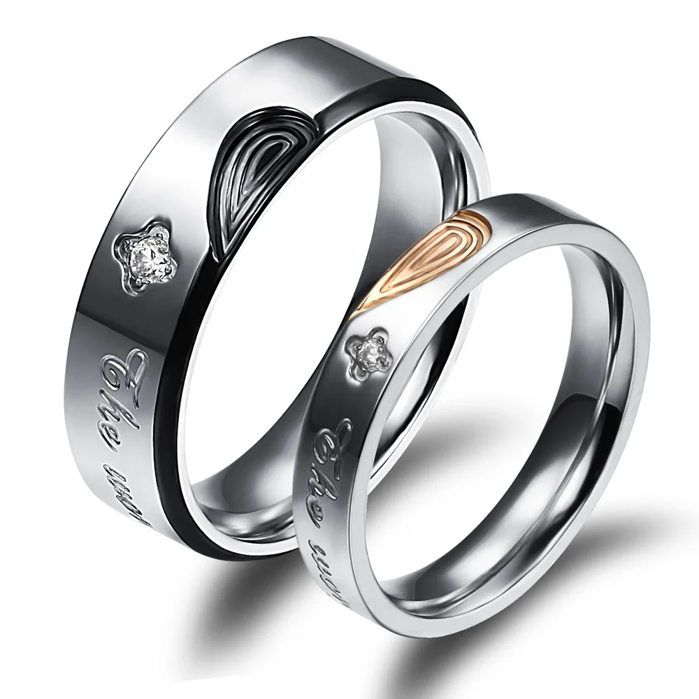 Stainless Steel Couple Rings Wedding Ring Gj457 - Rings - AliExpress