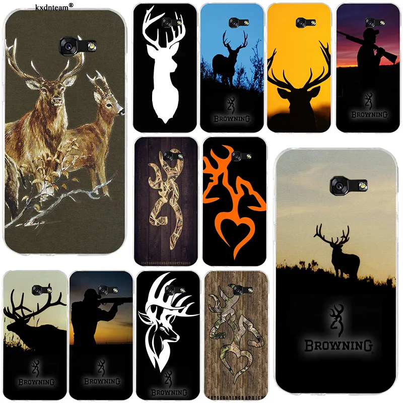 Hot Browning Hunting Deer Head Soft Phone Cases Cover for Samsung ...