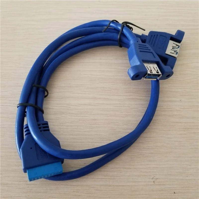 Pc Computer Case Internal 19pin To 2-port Usb 3.0 Type A Female To ...