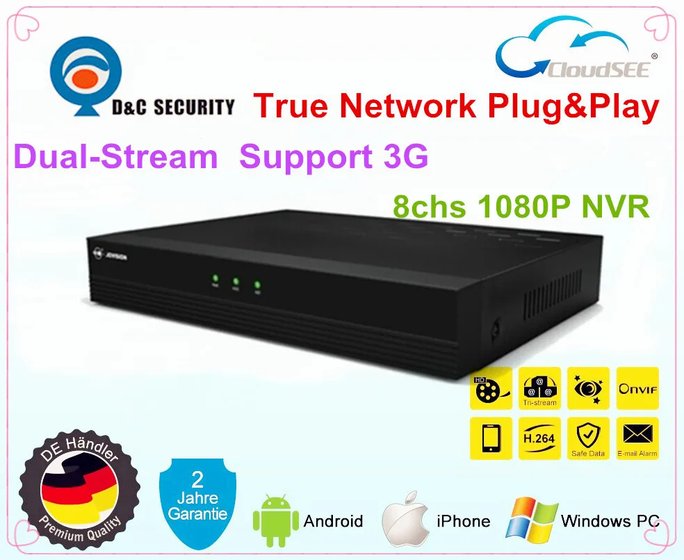 P2P CloudSEE HD 8 채널 HDMI 전체 CCTV 미니 NVR 8CH 1080 마력 H.264 네트워크 비디오 레코더 ...